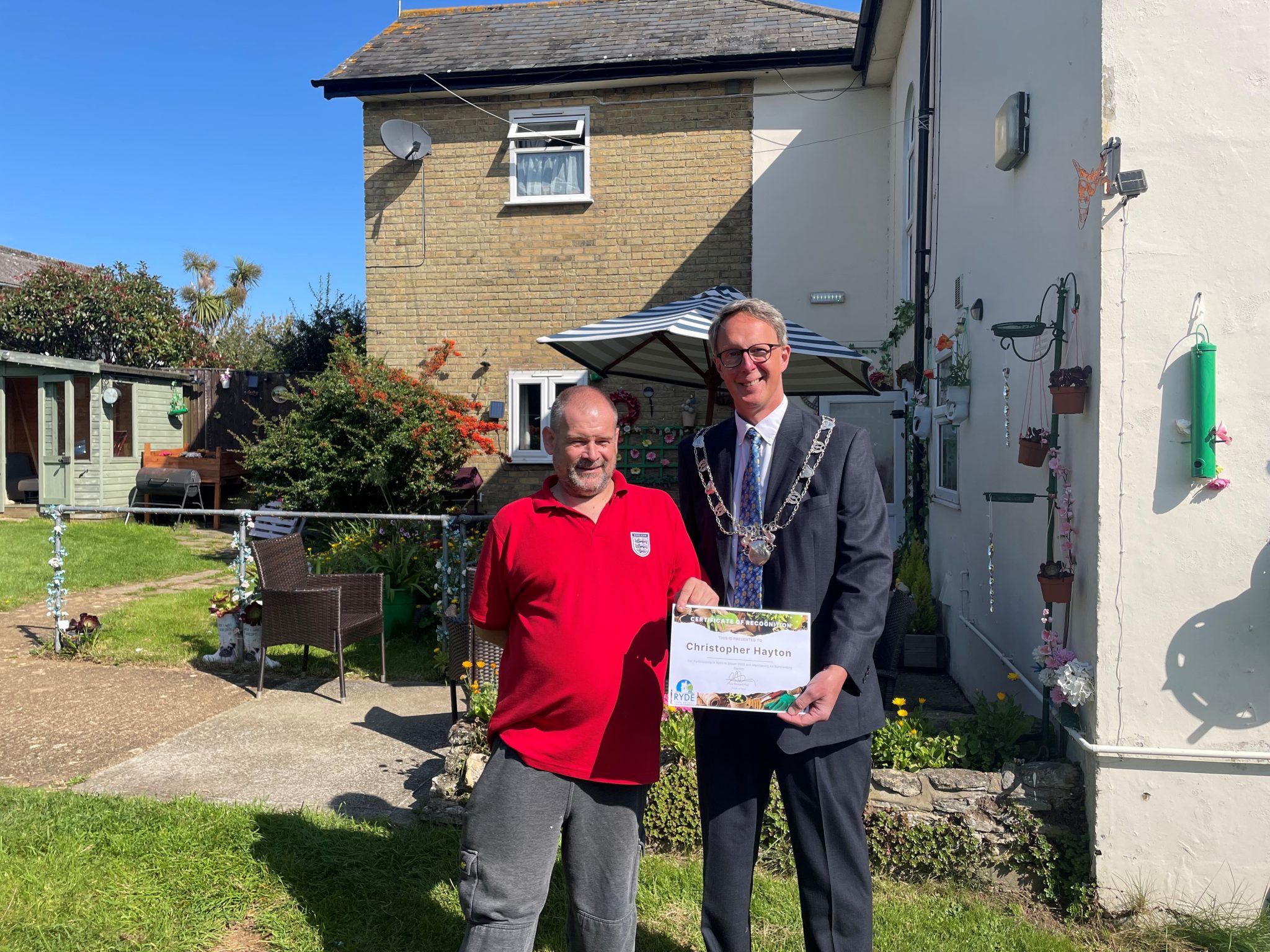 Celebrating Christopher Hayton’s Green Thumb! – Ryde Town Council