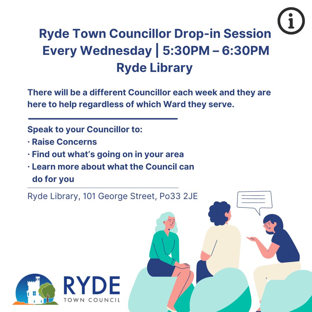Councillor drop-in session CANCELLED – Ryde Town Council