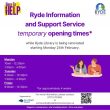 Temporary Opening Times for Ryde Information and Support Service – Ryde ...
