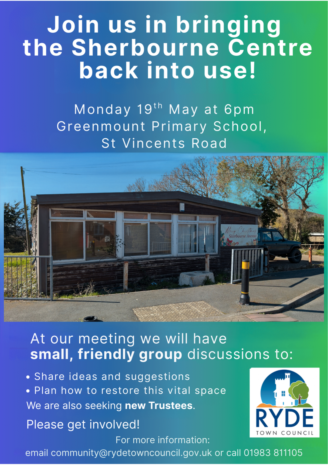 Help Shape the Future of the Sherbourne Centre! – Ryde Town Council