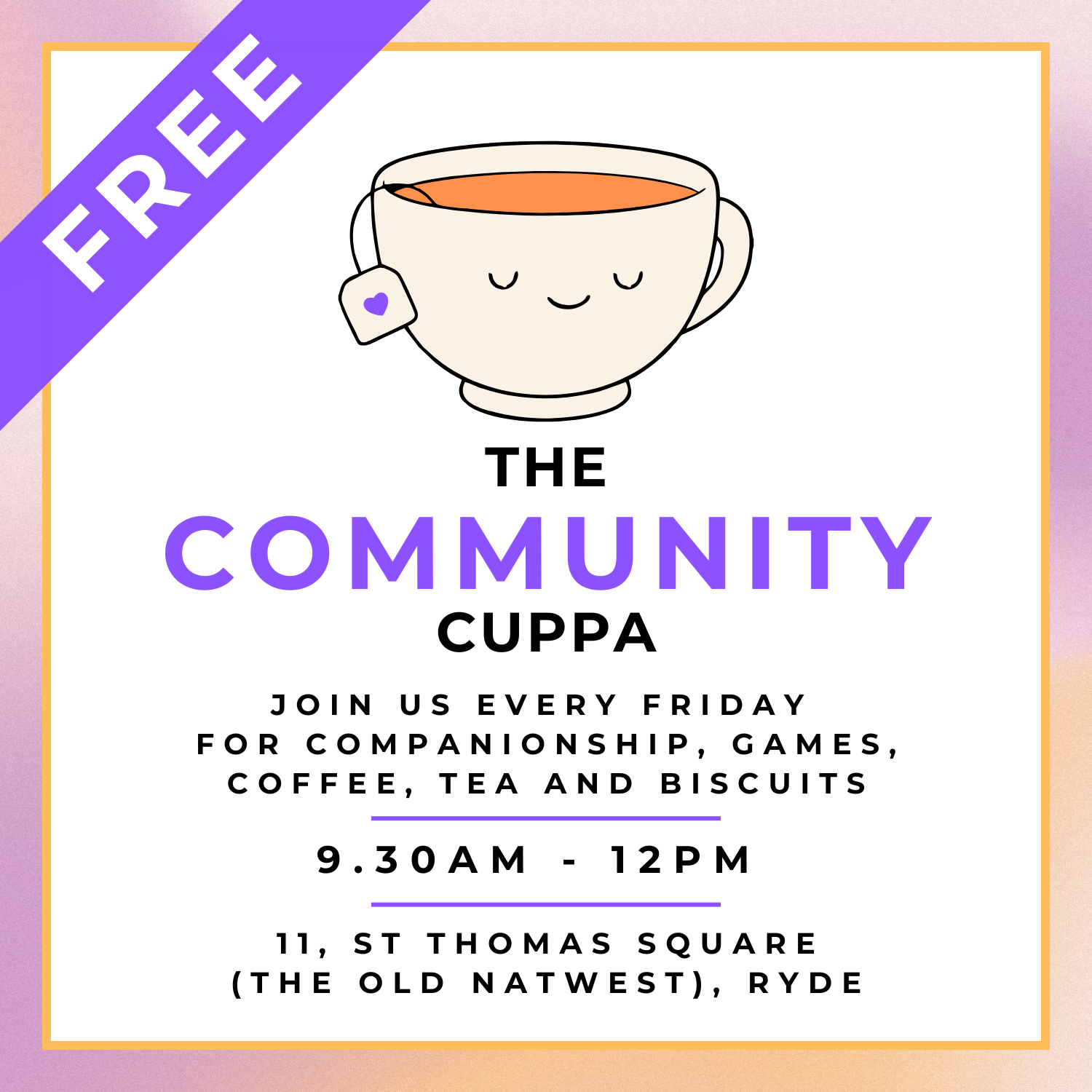 Join Us for the Weekly Community Cuppa in Ryde – Ryde Town Council