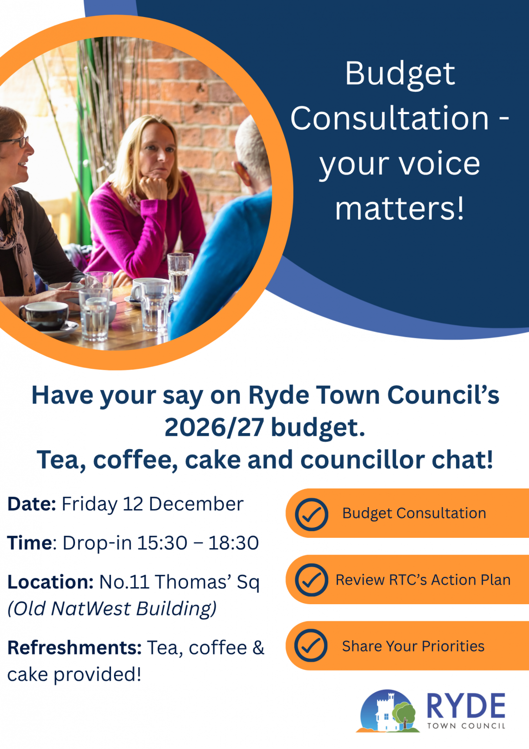 📣 Have Your Say on Ryde Town Council’s 2026/27 Budget! – Ryde Town Council